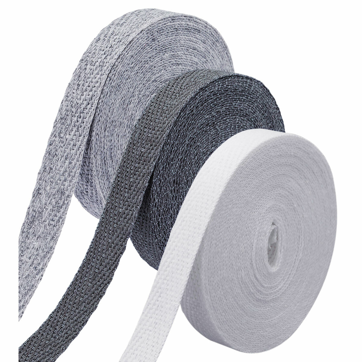 Киперная лента для шитья и рукоделия, ширина 1 см, хлопок 2,5 г/м, ассорти №15, 3 цвета