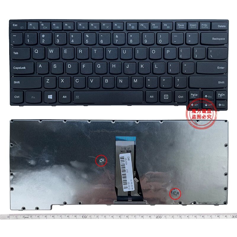 Клавиатура E40-70 подходит для Lenovo E40-30, E40-45/80/81, E41-80/70, K41-70/80, K40. ничего_[►Совершенно новый]K40-70