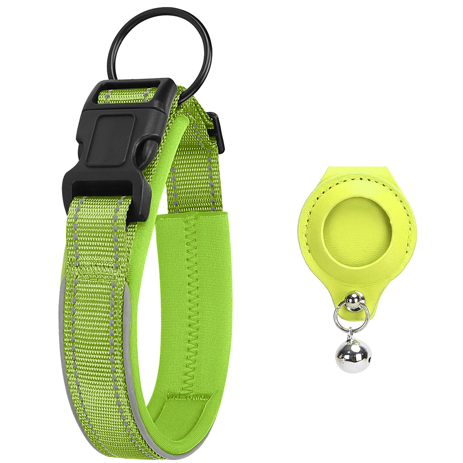 Совместимый с Apple AirTag трекером защитный чехол, нейлоновый ошейник для домашних животных, ошейник для тренировки и позиционирования собак