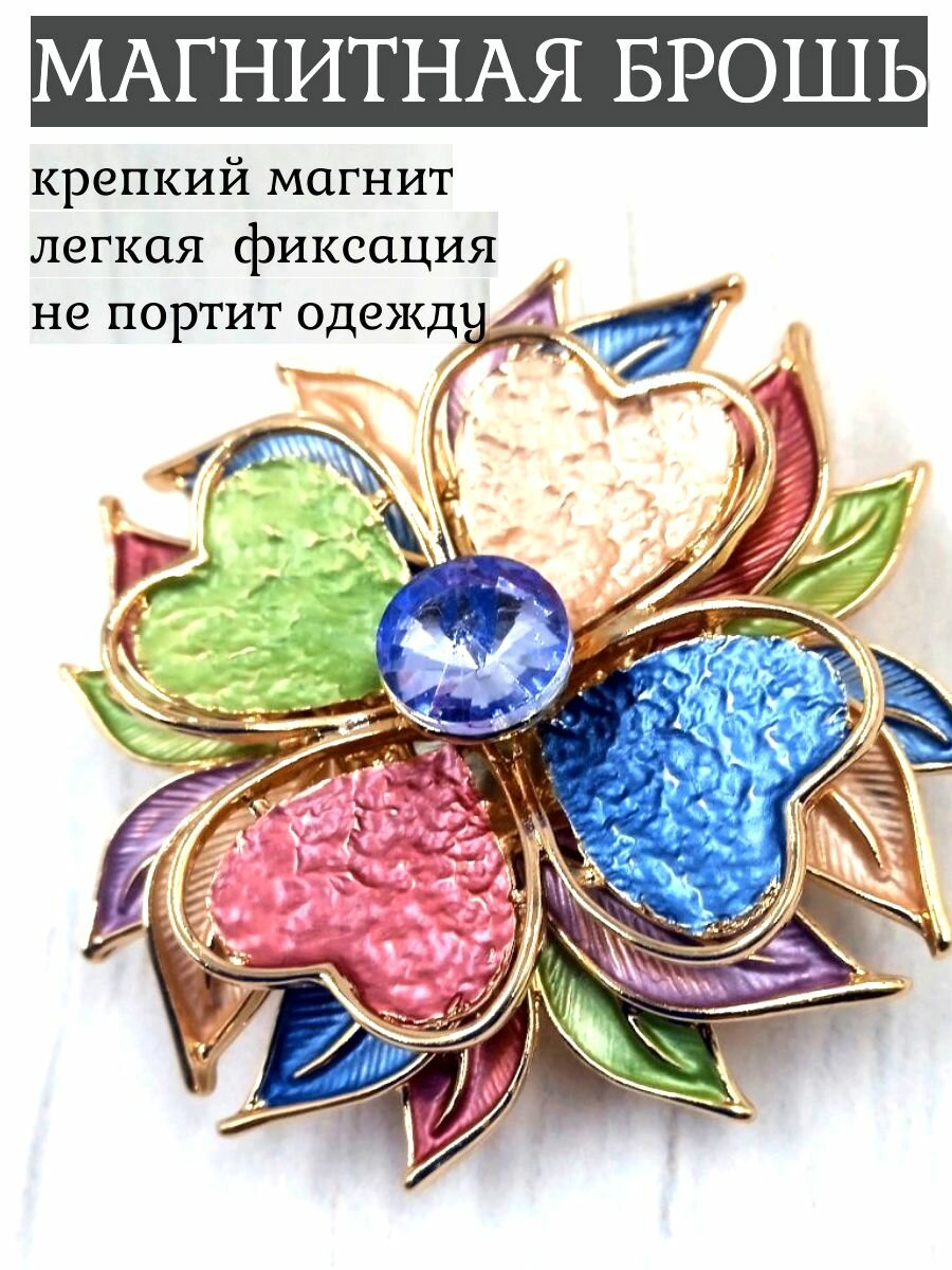 Брошь, стразы, кристалл