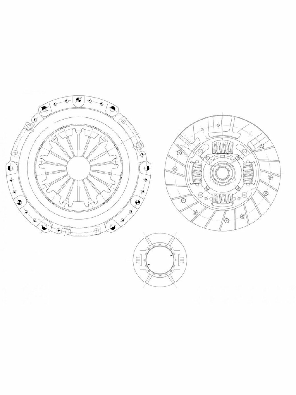 Сцепление в сборе с механической муфтой TRIALLI FR 0827