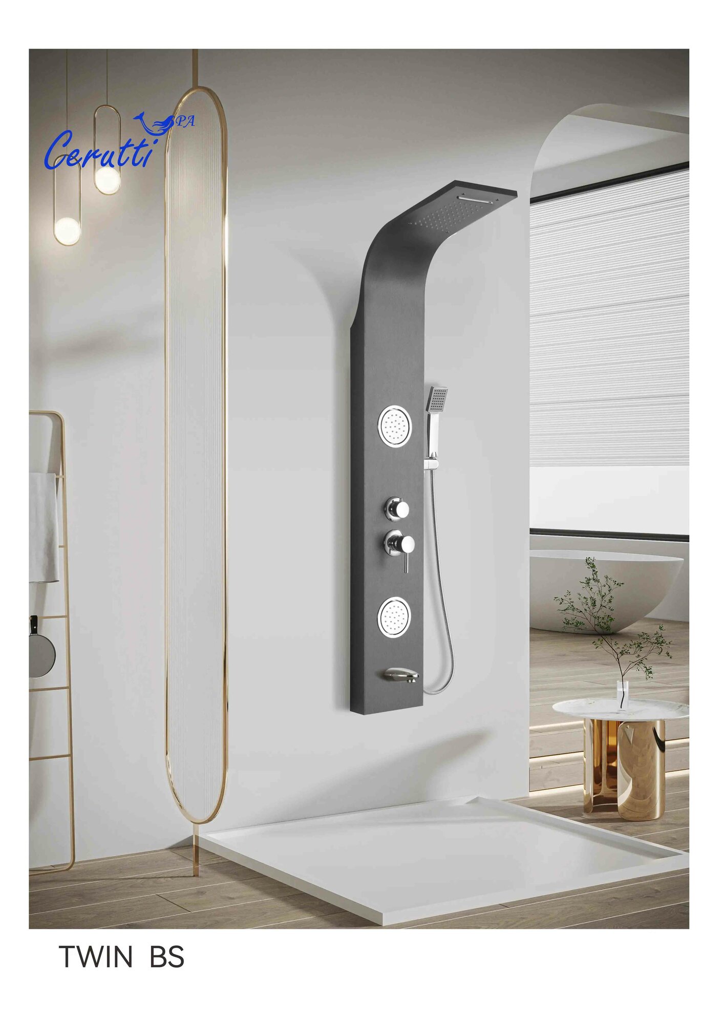 Душевая панель BOCH MANN Ceruttispa CT9986, защита от скручивания, рычажное управление