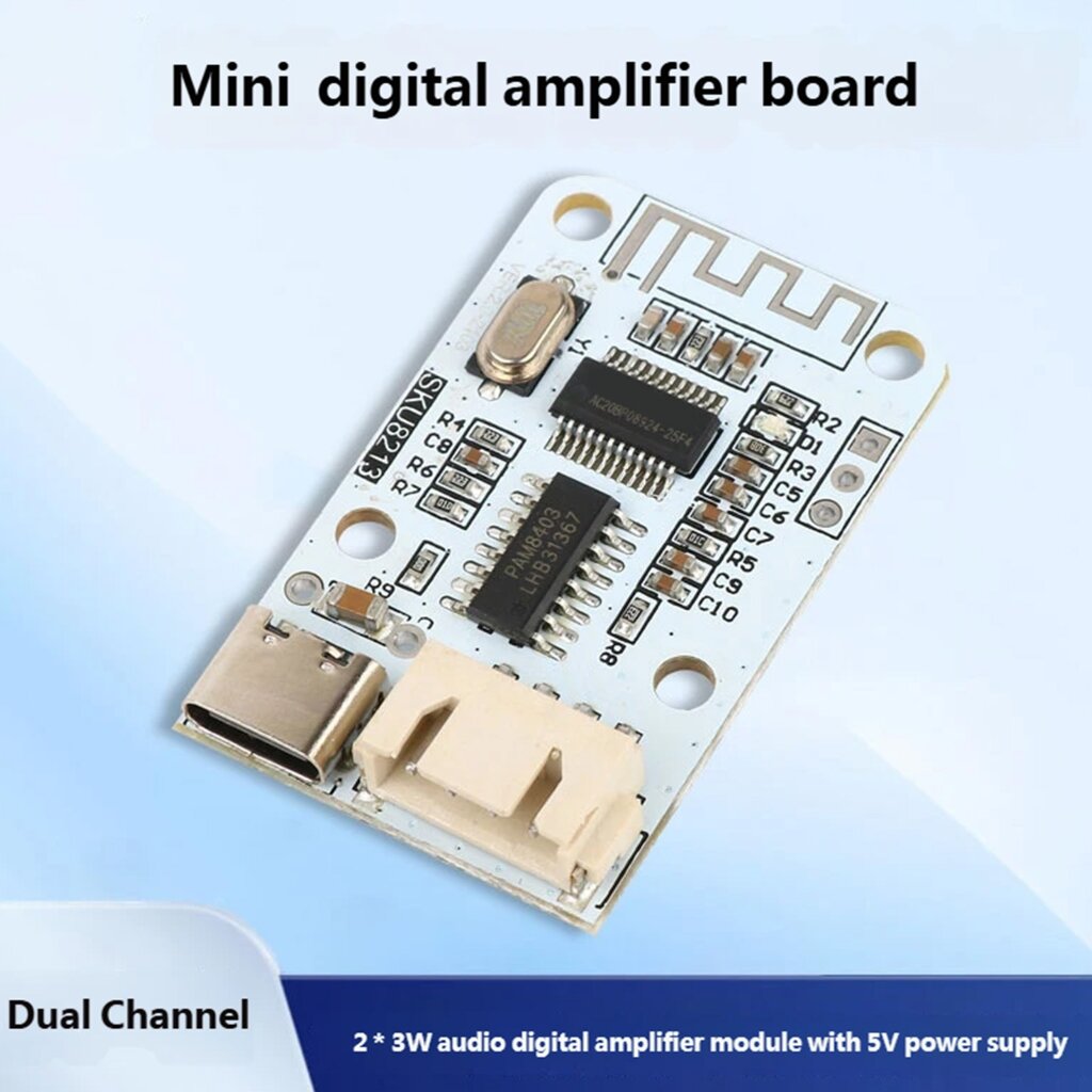 Мини-усилительный модуль с Bluetooth — фото 1