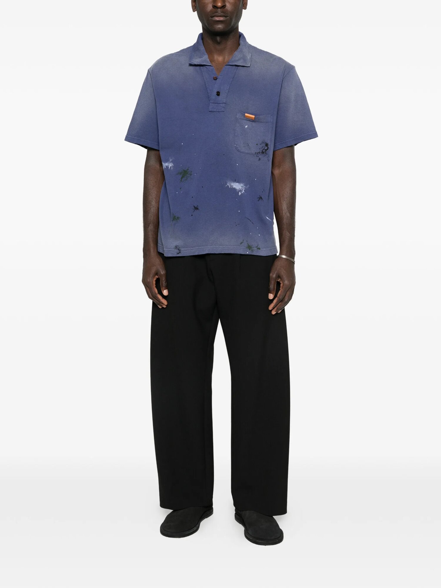Рубашка Khoki Buttoned pocket polo shirt, размер 50, blue — фото 1