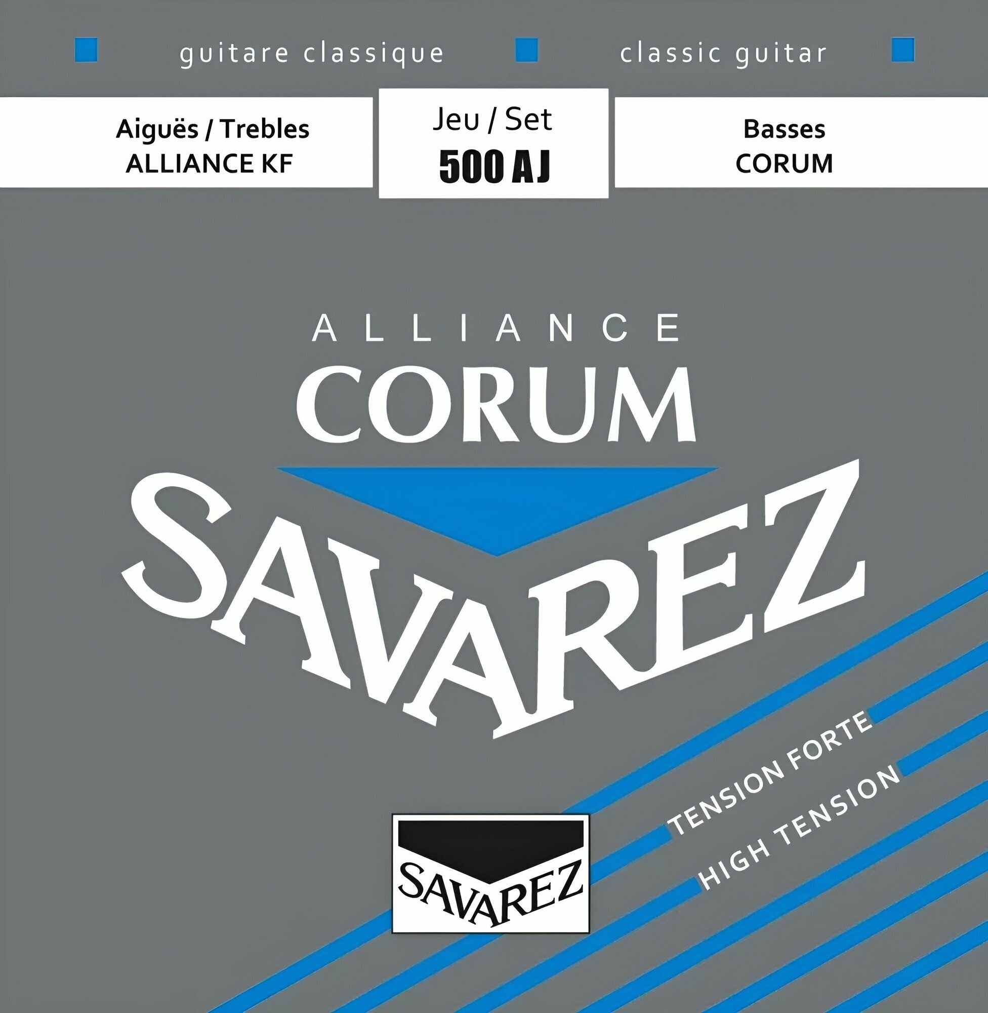Струны для классической гитары Savarez 500AJ 25-44 Alliance Corum High Tension