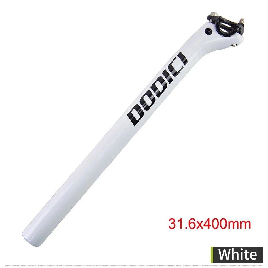 Белый подседельный штырь Dodici 31.6x400mm