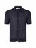Рубашка Gran Sasso Open-knit button-down polo shirt, размер 50, blue