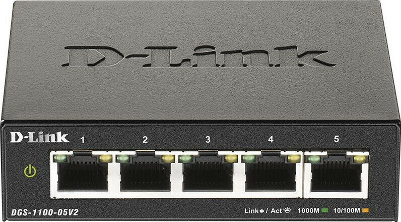 Настраиваемый коммутатор D-link DGS-1100-05V2
