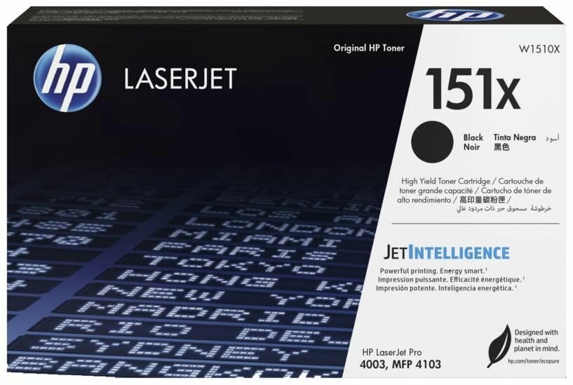 Картридж для лазерного принтера HP 151X Black (W1510X), официальная гарантия