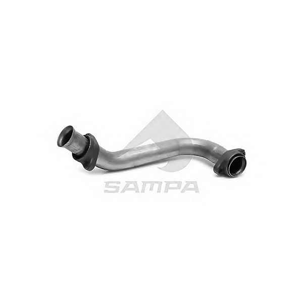 SAMPA 010.416 (010416_SA / 5411401603 / 5411402003) труба глушителя от турбины (правая) 3-изг\ mb actros