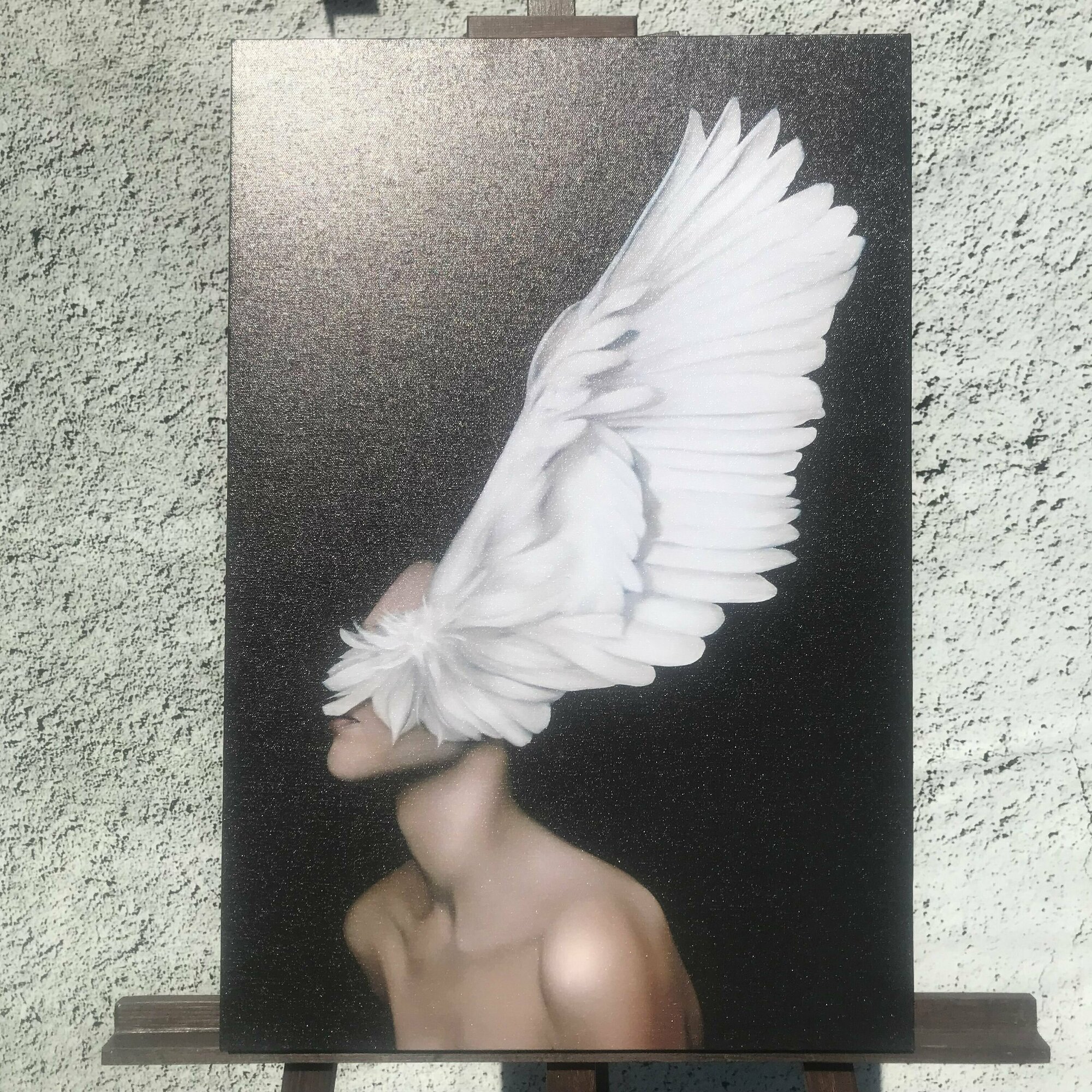 Картина на натуральном холсте "мифология женской красоты. Девушка с крыльями." 40х60см, Эми Джадд (репродукция)