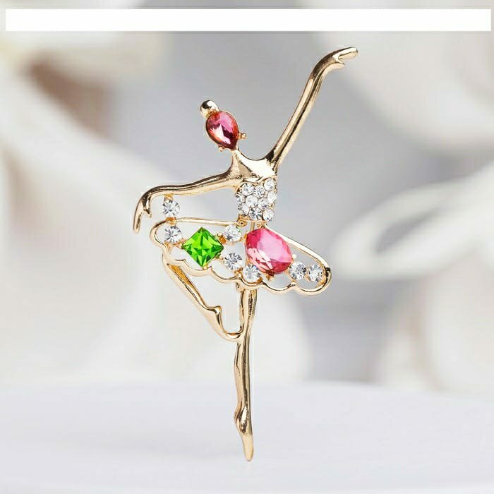 Брошь, стразы