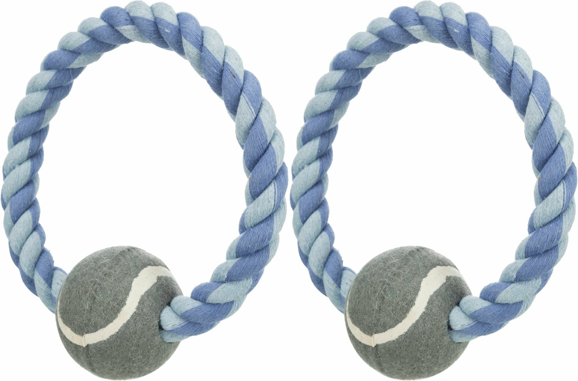 TRIXIE Игрушка для собак Грейфер с мячом, 18 см, 2 шт