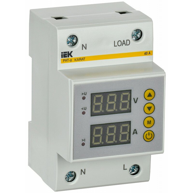 Реле напряжения и тока РНТ-д 1-ф. 54мм 40А, IEK IVC31140 (1 шт.)