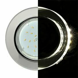 Ecola GX53 H4 LD5310 Glass Стекло Круг с подсветкой хром - хром (зеркальный) 38x126 (к+)