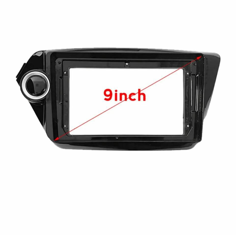 Рамка под магнитолу для Киа Рио 3 - Kia Rio 3 2011-2017(9 дюймов)