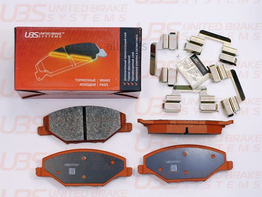 UBS B1102003 Тормозные колодки VW POLO Седан 10-/SKODA FABIA 11- передние