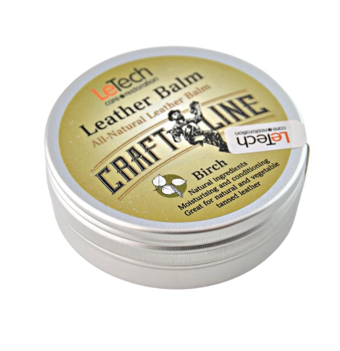 LeTech Натуральный бальзам для кожи с запахом дегтя (Leather Balm Birch) 30мл (банка)