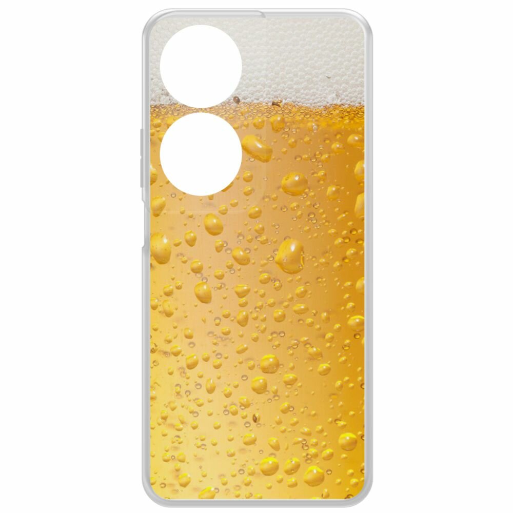 Чехол-накладка Krutoff Clear Case Пенное для Honor X7b, с рисунком, термопластичный полиуретан (TPU)