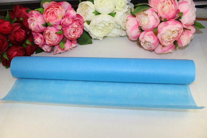 Упаковочная бумага цвет голубой 0,53 x 5 м