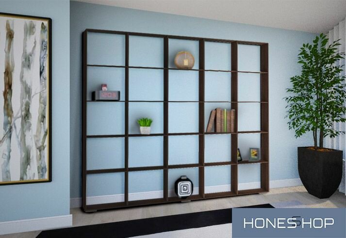 Стеллаж Тадей ЛДСП венге цава, 174х45х184.6