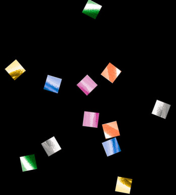 Конфетти металлизированное 6х6мм мульти