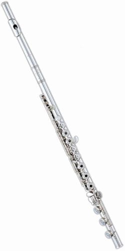 Flute FMC Standard S925. ORHE.4 - Профессиональная модель серии Standard c напаянными кольцами. Не в линию, открытые клапаны, ми-механика и си-колено, толщина стенок 0.40 мм, серебро Sterling AG925