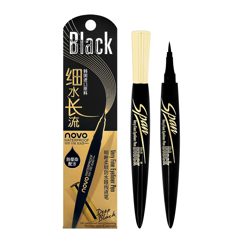 Подводка для глаз NOVO BLACK SPAN тон 01 черная