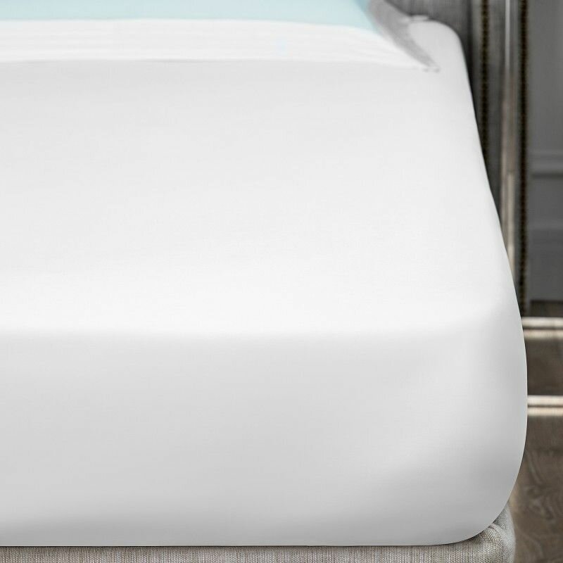 Togas простыня на резинке Евро "Эдем" Sensotex, эвкалиптовое волокно, 200х200+ 35, белая