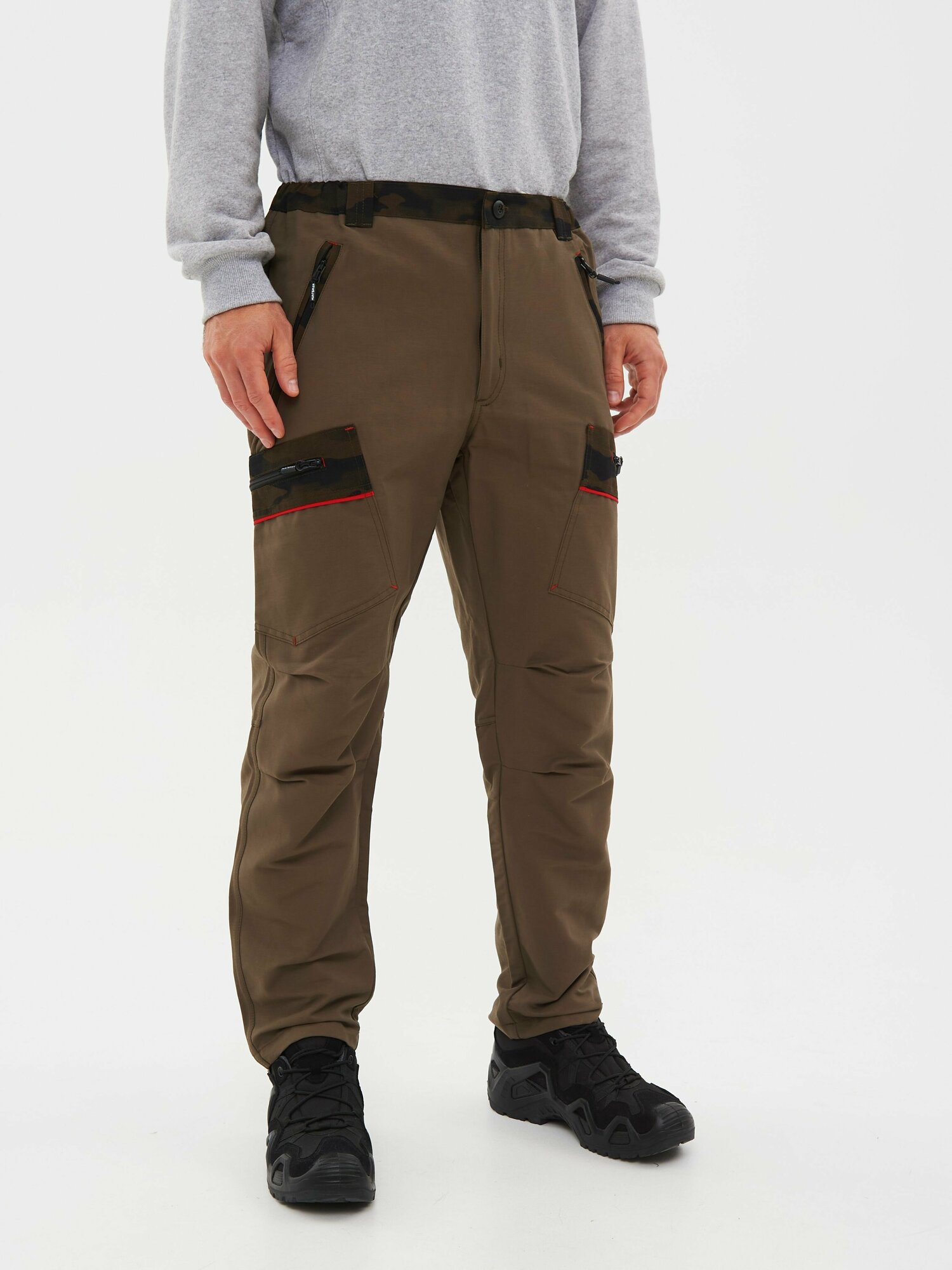 Брюки мужские карго Huntsman Матрица ткн. Nylon Cotton Рип-Стоп, цвет Хаки (CN001) (52/54-182/188)