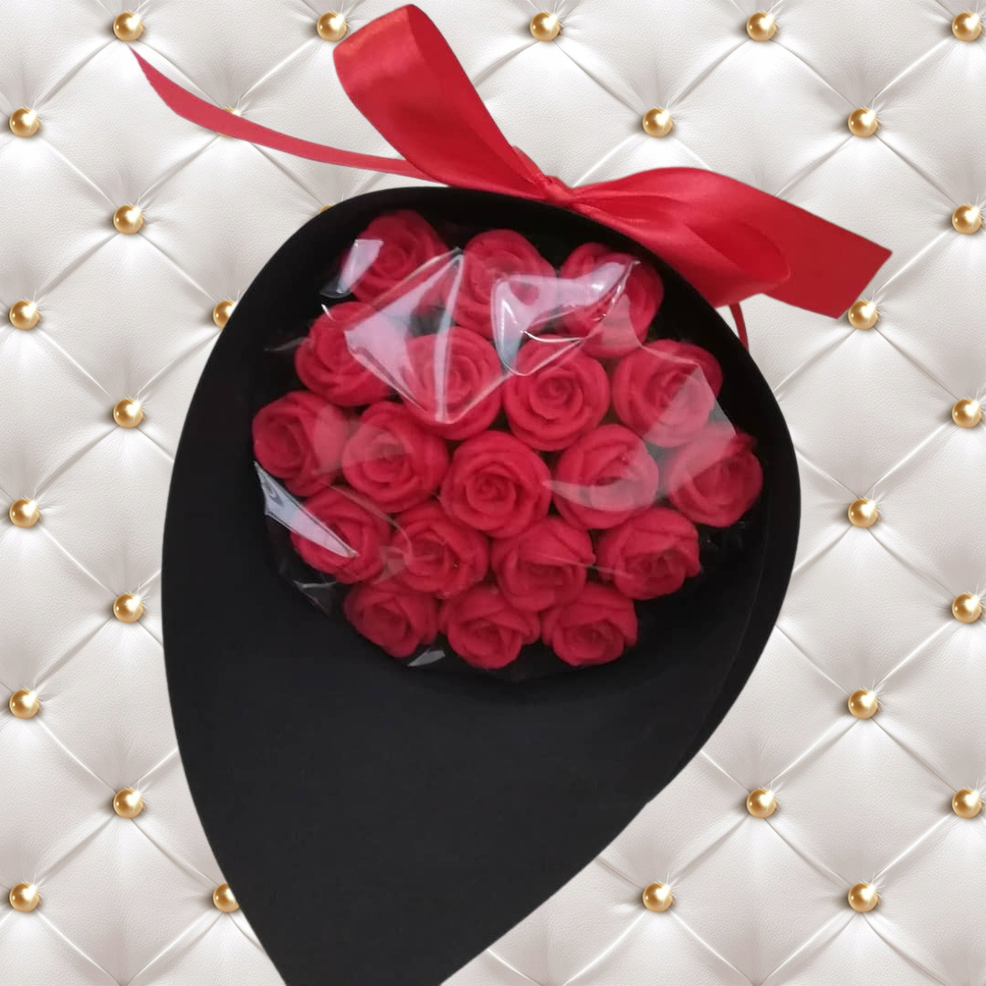 Набор конфет Первая Букетная Москва ShokoTrendy, шоколадные розы, набор 19 штук, без ГМО