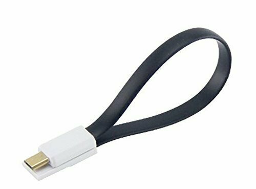Кабель Magnet Trim, USB-Micro, 0,06 м, силиконовый, для зарядки и синхронизации, черный