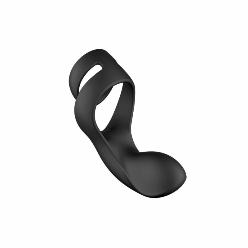 SVAKOM Вибростимулятор промежности с двойным кольцом BENEDICT 11.4 см, SL01, D: 5.4 см, длина: 11.4 см, черный