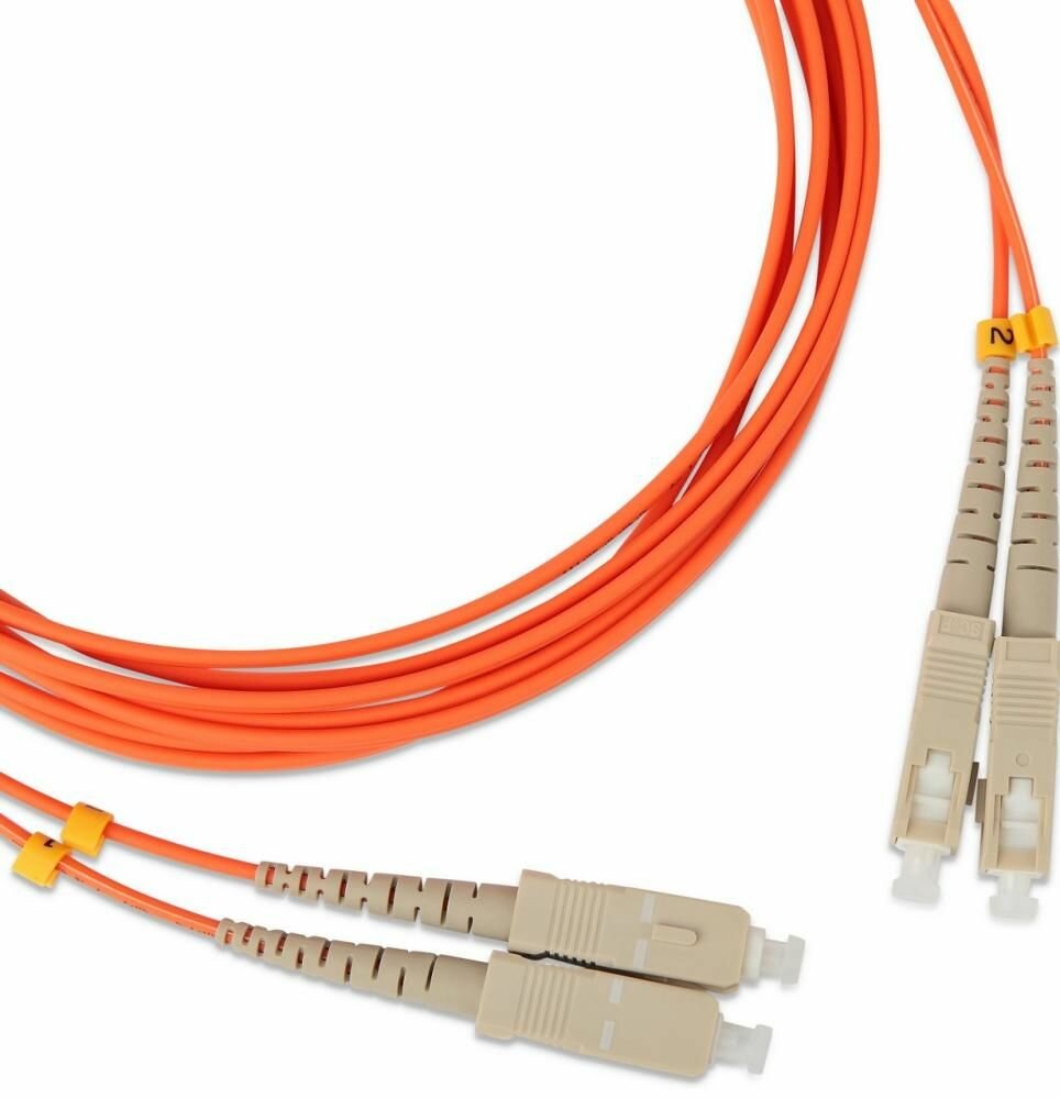 Патч-корд NTSS-FODPC-50-LC-30 OM3 Tight Buffer, Duplex LC/LC, 50/125, PVC, 30м