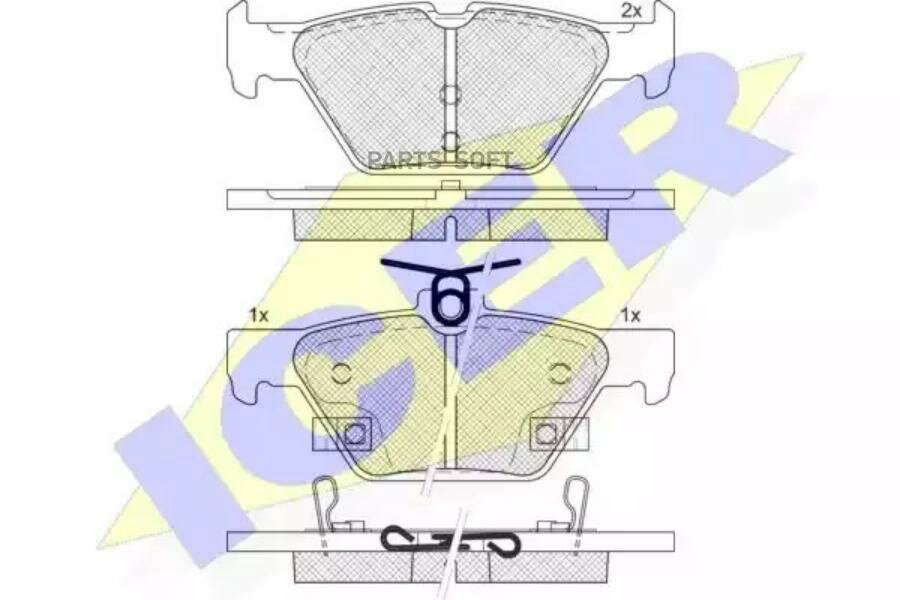 ICER 182242 Колодки торм. дисковые ()
