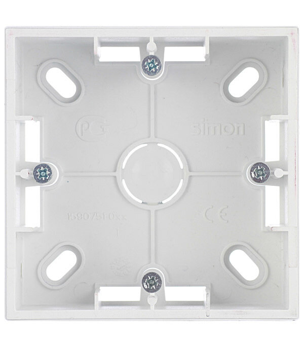 Коробка монтажная Simon 15 накладная алюминий (1590751-033)