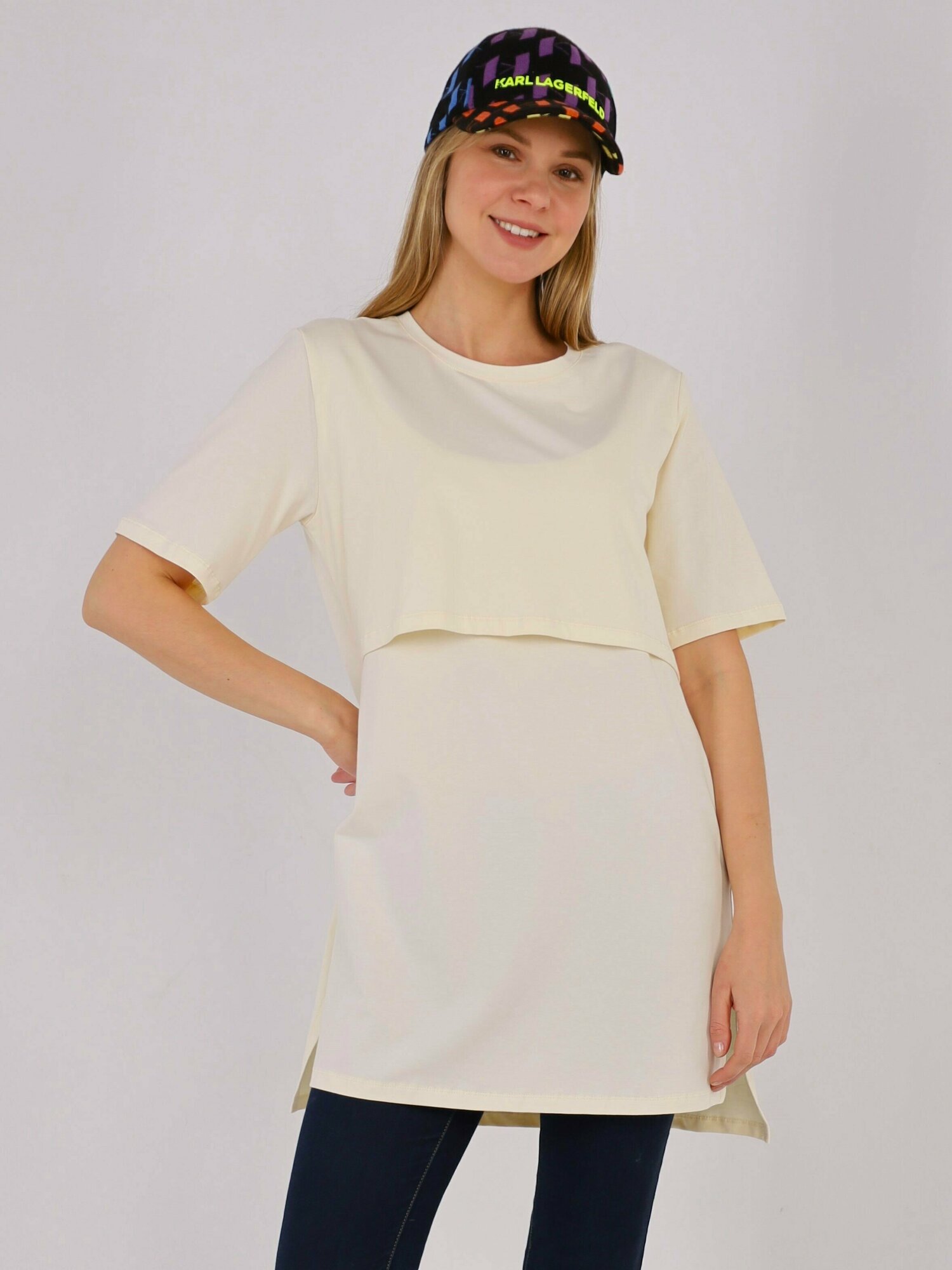 Футболка для кормящих мам