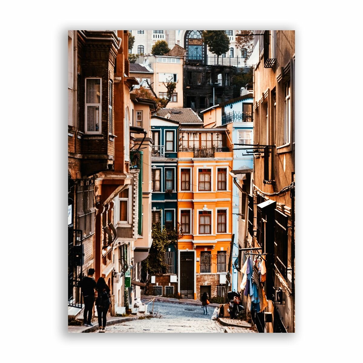 Постер, плакат на бумаге / Улицы Стамбула / Размер 30 x 40 см