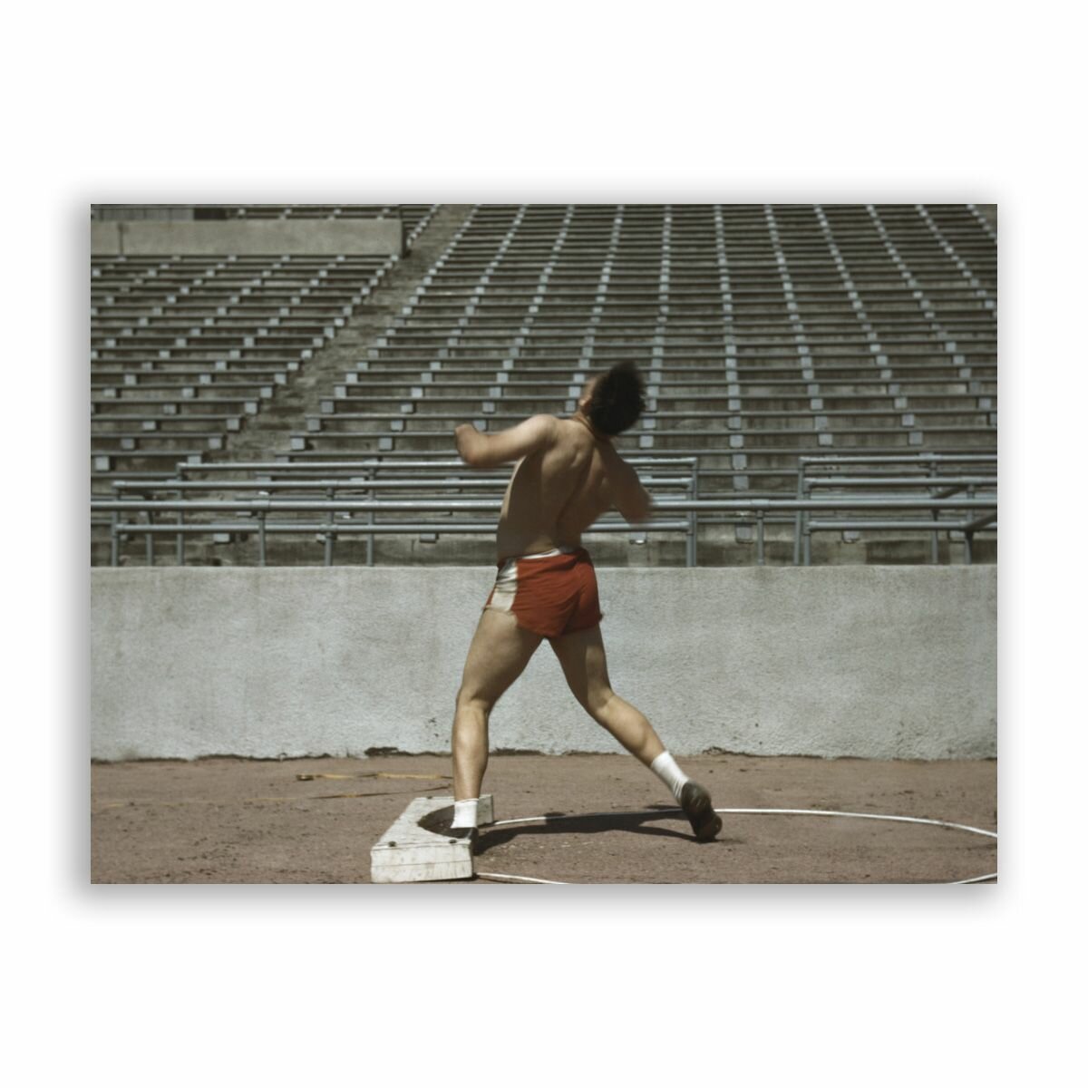Постер, плакат на бумаге / Американские ретро фотографии - Спортсмен / Размер 30 x 40 см