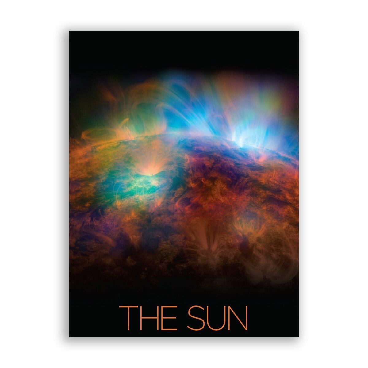 Постер, плакат на бумаге / NASA (Коллекция Постеров) - Sun / Солнце / Размер 60 x 80 см