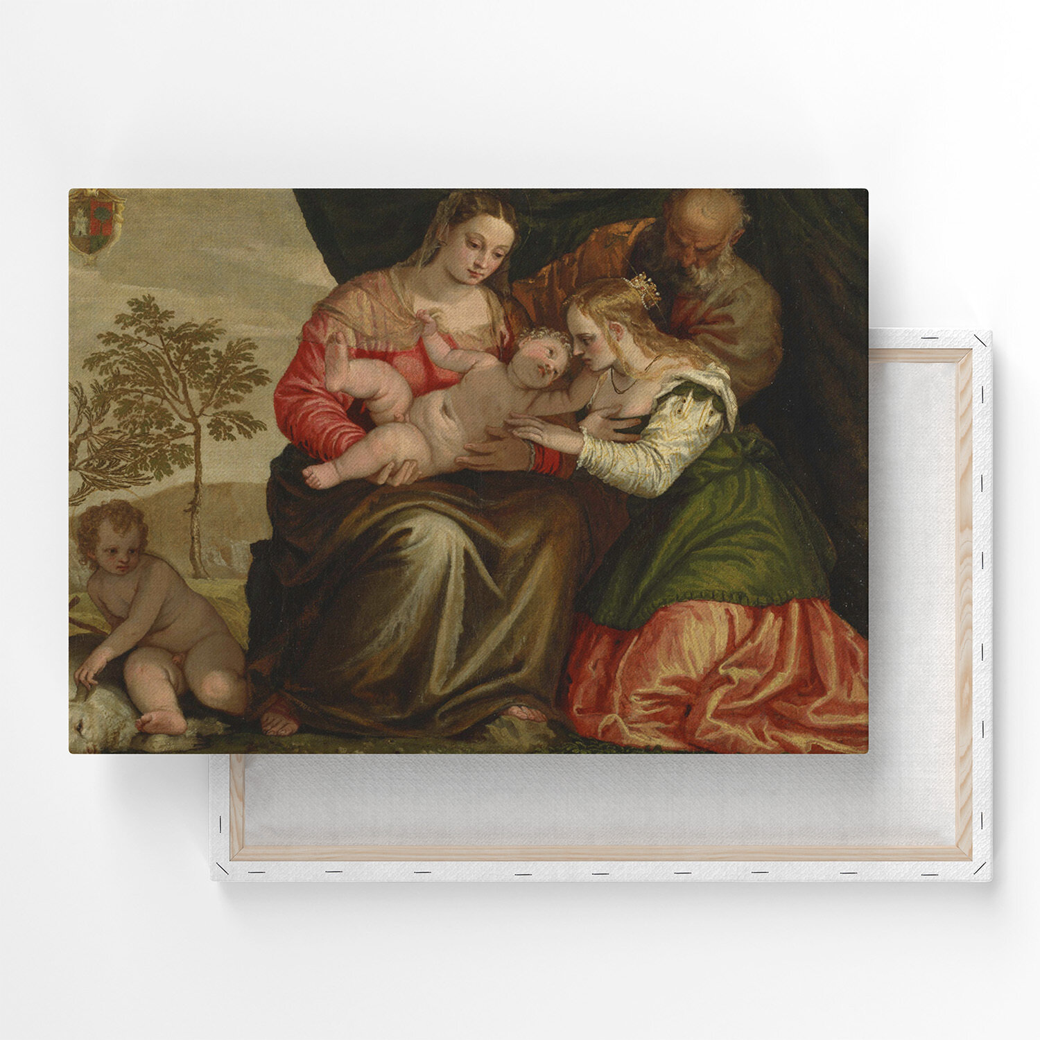 Картина на холсте, репродукция / Паоло Веронезе - The Mystic Marriage of St / Размер 30 x 40 см