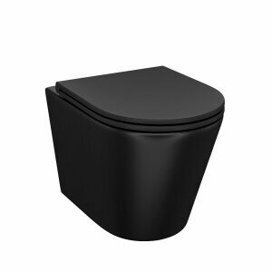 Унитаз подвесной IDDIS серия Калипсо/Calipso (CALR3BMi25) безободковый, черный матовый