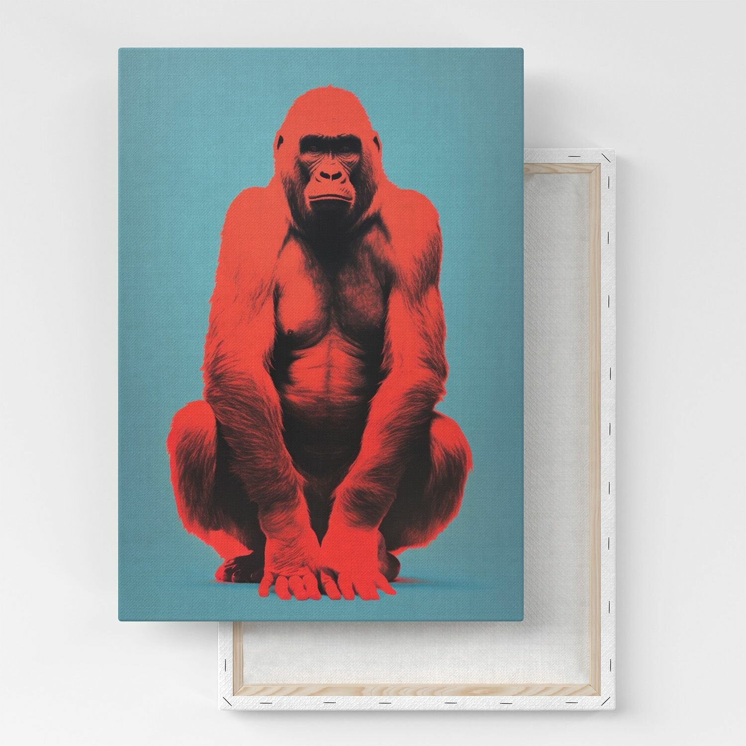 Картина на холсте, репродукция / Горилла / Размер 60 x 80 см