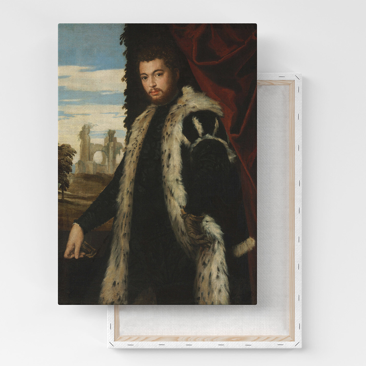 Картина на холсте, репродукция / Паоло Веронезе - Portrait of a Man / Размер 80 x 106 см