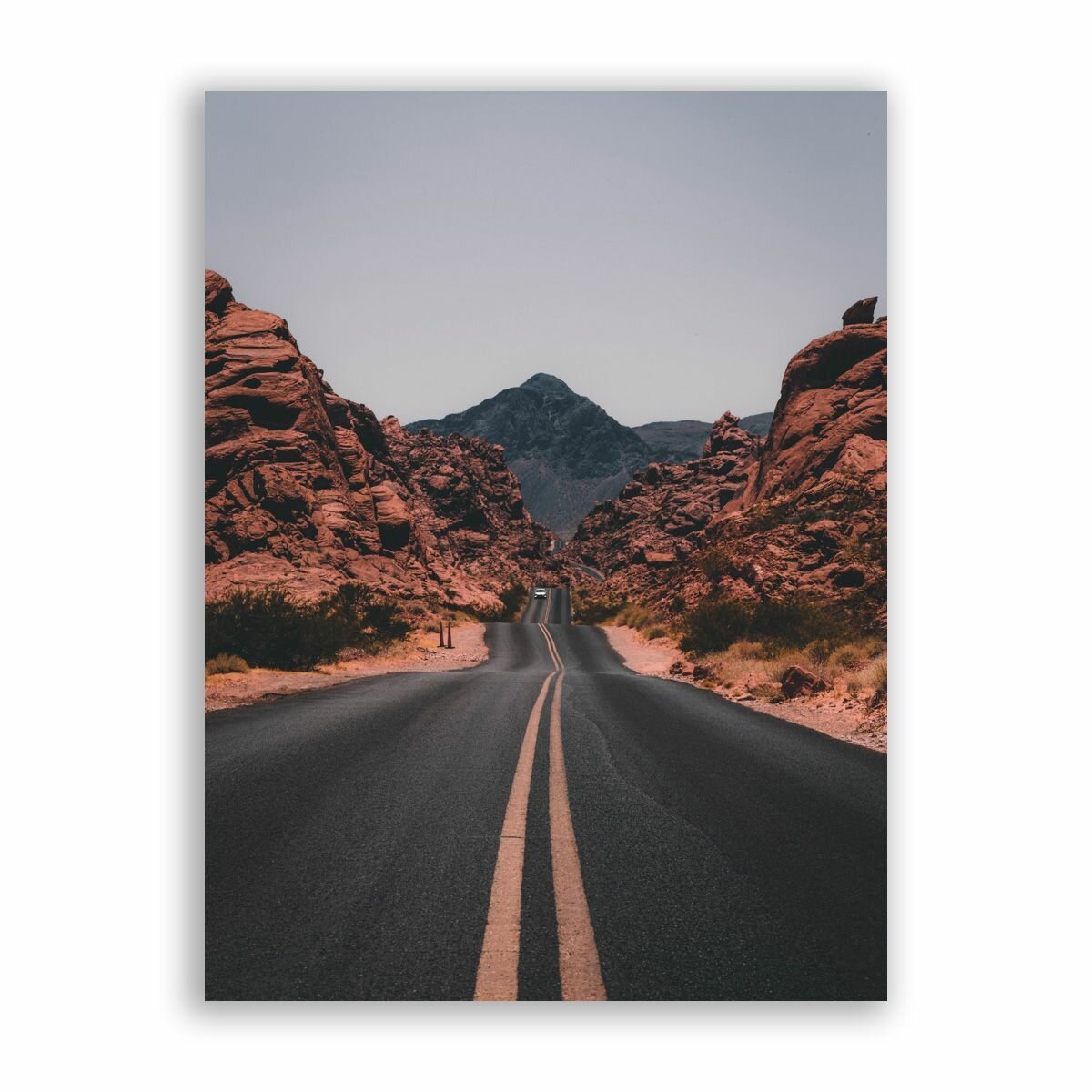 Постер, плакат на бумаге / Природа США - Дорога / Размер 30 x 40 см