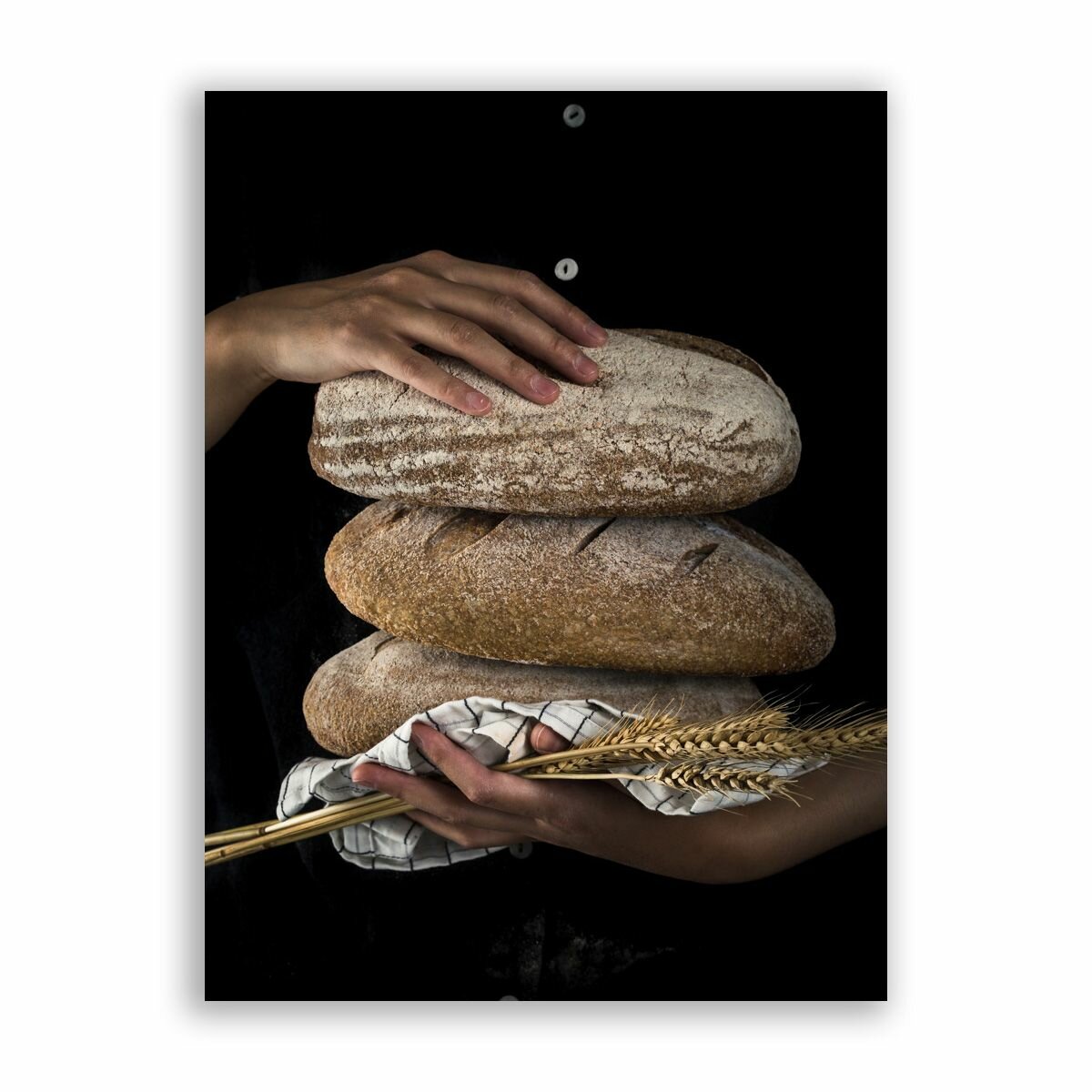 Постер, плакат на бумаге / Хлеб / Размер 40 x 53 см