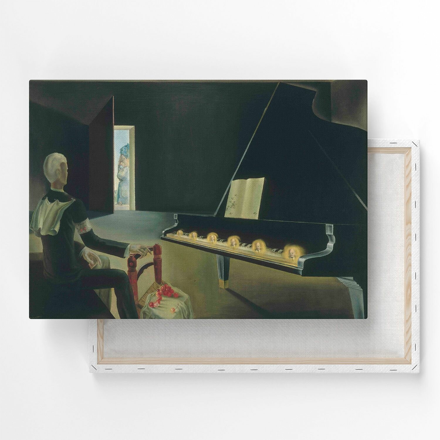 Картина на холсте, репродукция / Сальвадор Дали - Шесть явлений Ленина на фортепиано / Размер 30 x 40 см