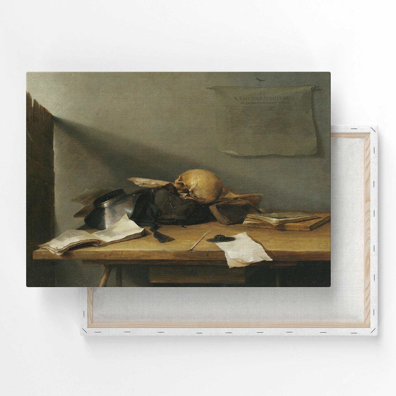 Картина на холсте, репродукция / Ян Давидс де Хем - Vanitas Sill life with books / Размер 30 x 40 см