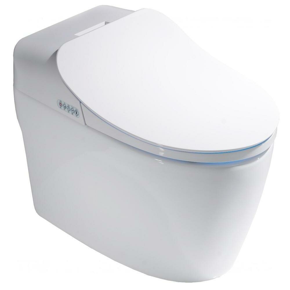 Электронный приставной унитаз-биде TIMO TE-721, белый