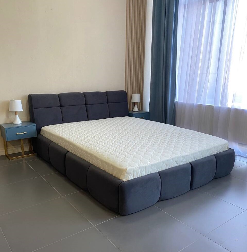 Кровать VIERO Анталия, разборная, мягкое изголовье, 160х200 см, с ортопедическим основанием, без подъемного механизма